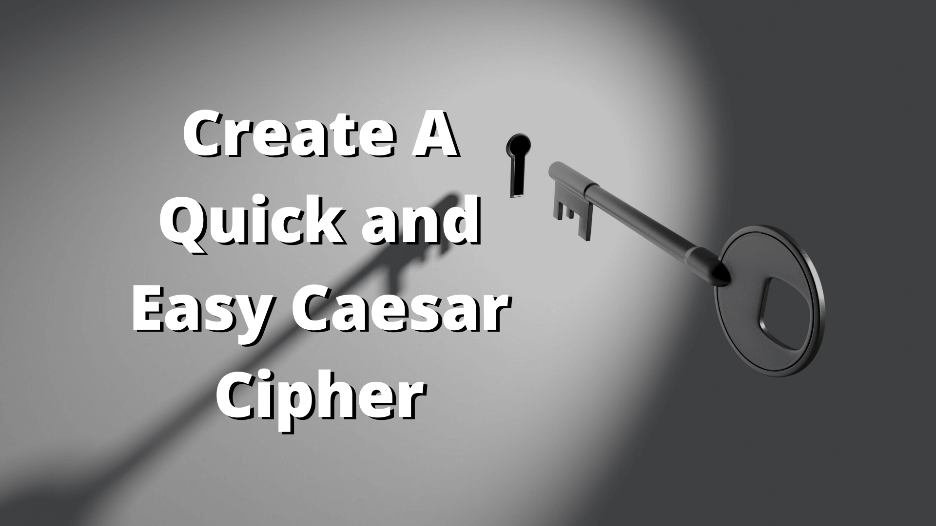 Create A Quick and Easy Caesar Cipher Create A Quick and Easy Caesar Cipher